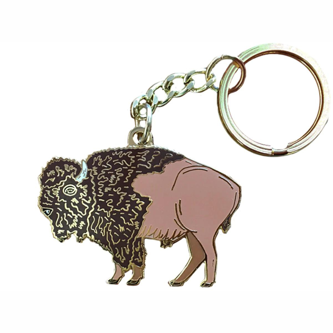 Bison Enamel Keychain – C.M. Russell Museum