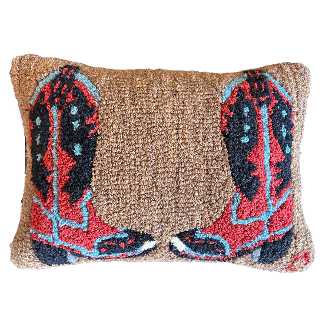 Cowboy Boot Wool Pillow – C.M. Russell Museum