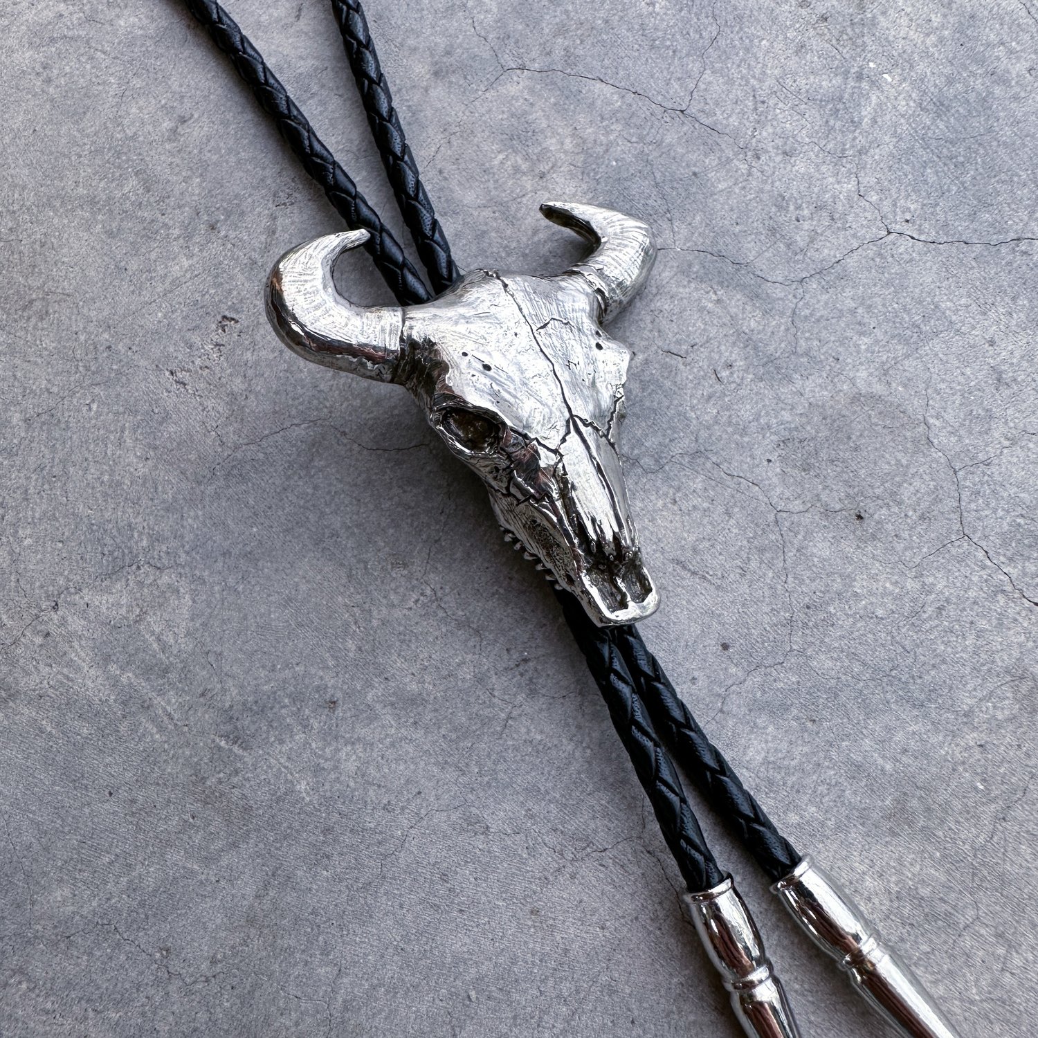Handcrafted Silver Bronze Skull Bolo Tie – C.M. Russell Museum