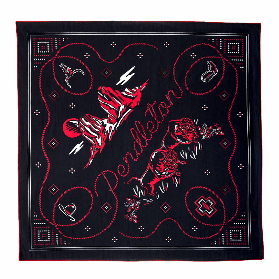Pendleton Cowboy Black Bandana – C.M. Russell Museum